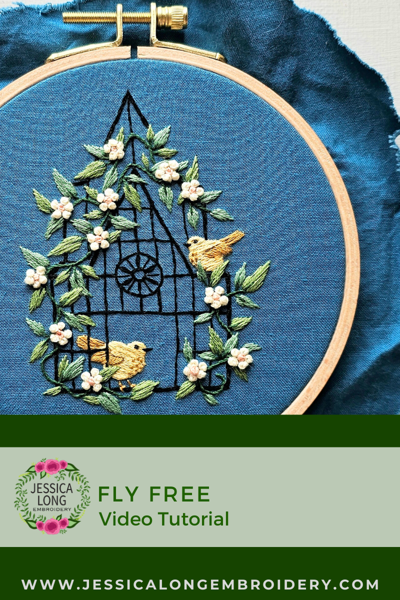 Fly Free Video Tutorial – Jessica Long Embroidery