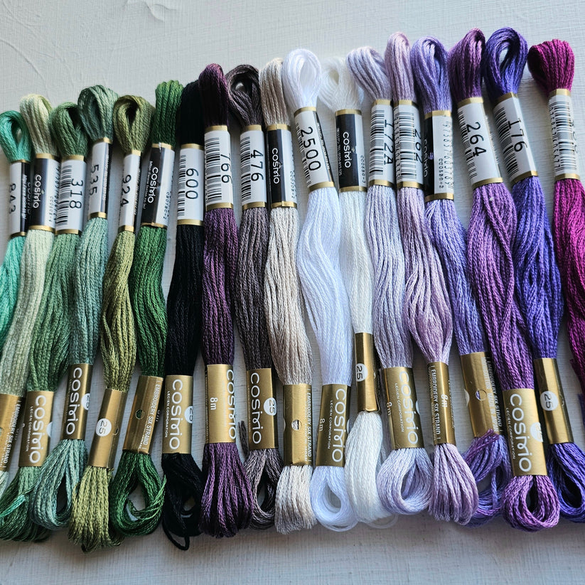 Purple Bouquet Cosmo Floss Bundle – Jessica Long Embroidery