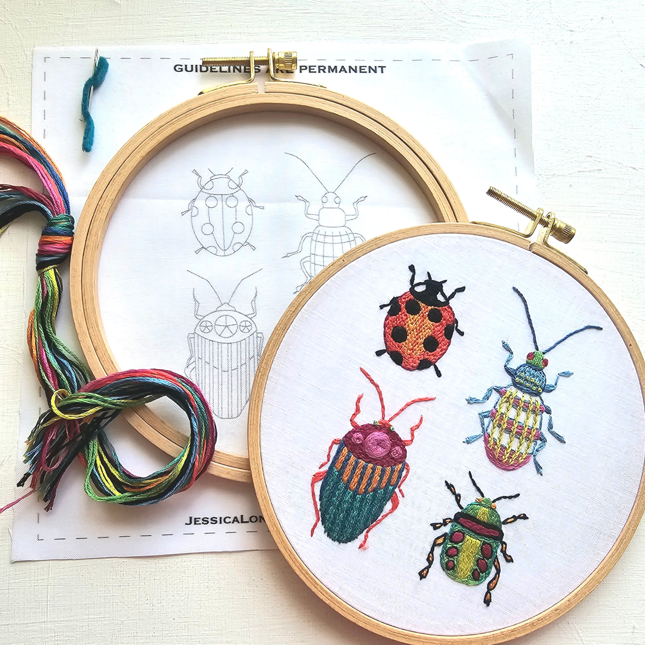 Hand Embroidery Designs &Supplies | Jessica Long Embroidery
