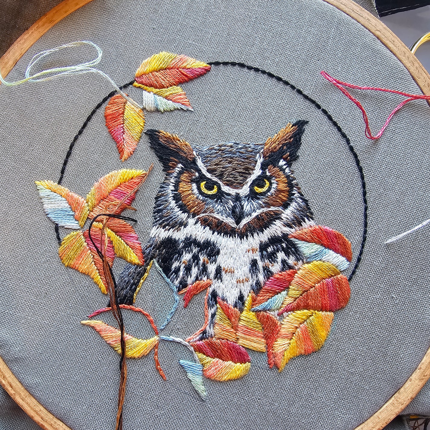 Owl Embroidery Pattern (PDF) – Jessica Long Embroidery