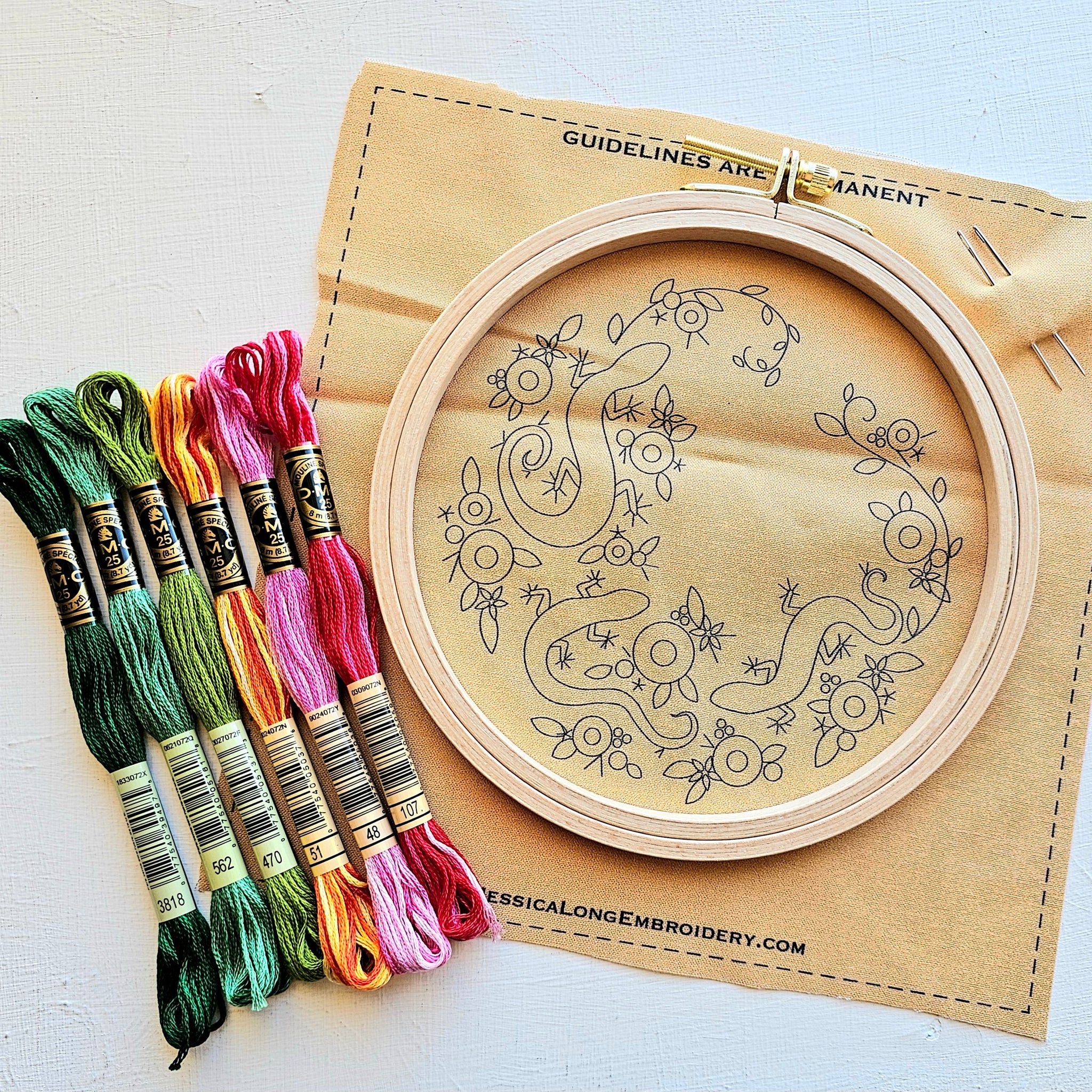 Hand Embroidery Designs &Supplies | Jessica Long Embroidery