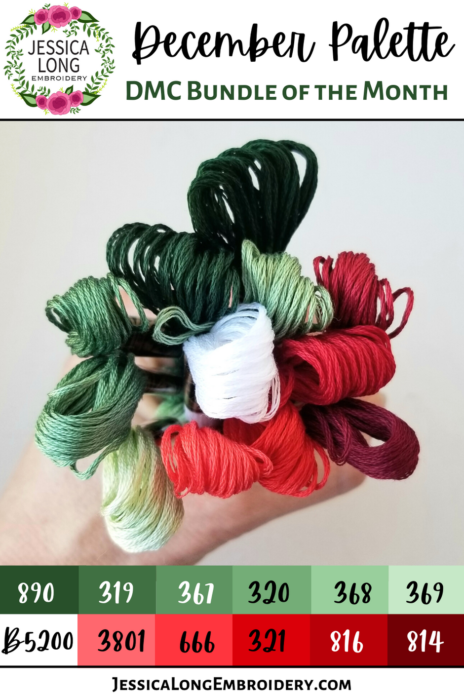 DMC Floss Bundles – Jessica Long Embroidery