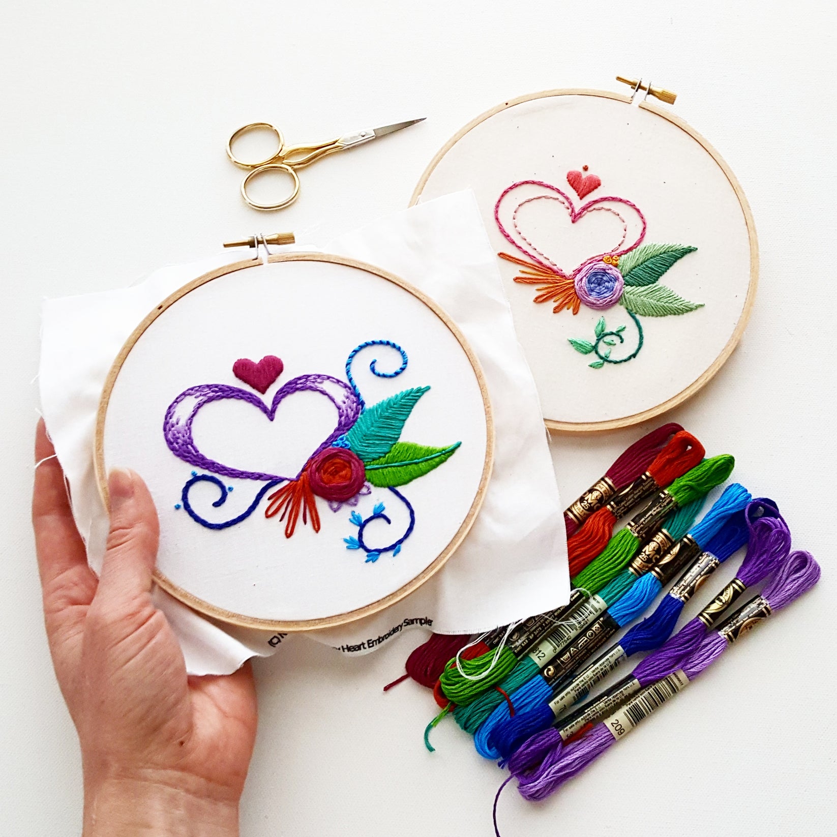 FREE Embroidery Sampler Digital Download – Jessica Long Embroidery