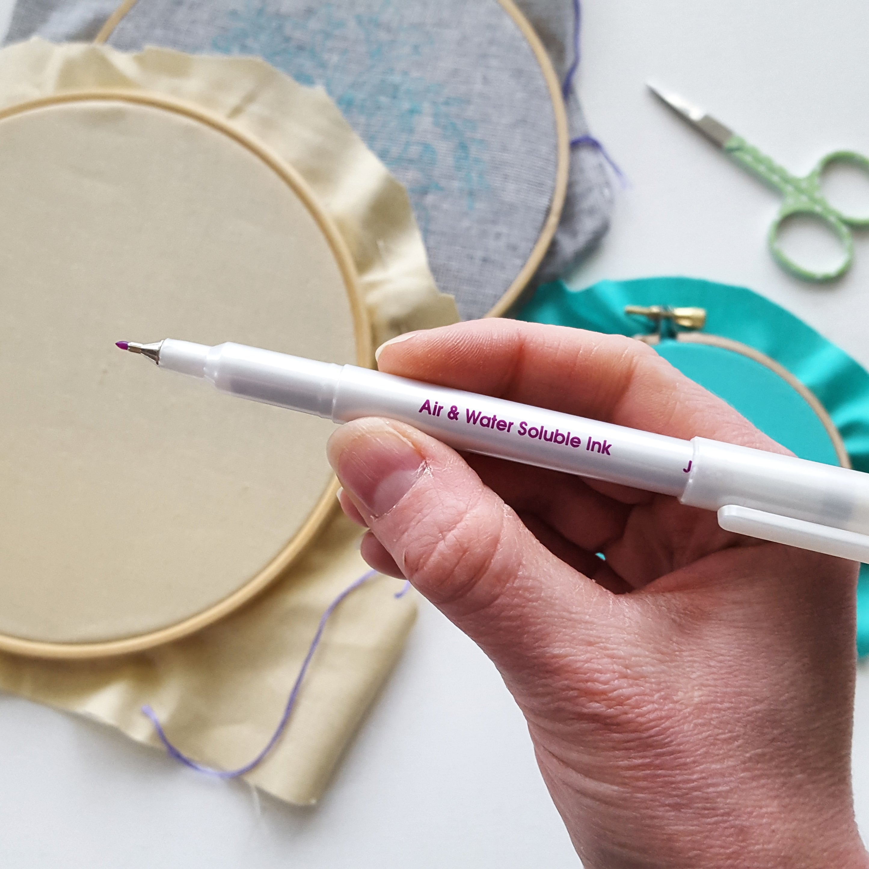 Disappearing Ink Fabric Pen – Jessica Long Embroidery