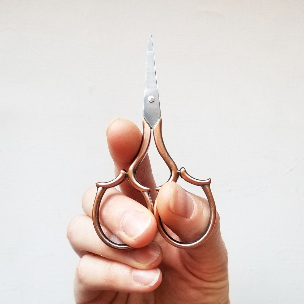Copper Leaf Embroidery Scissors – Jessica Long Embroidery