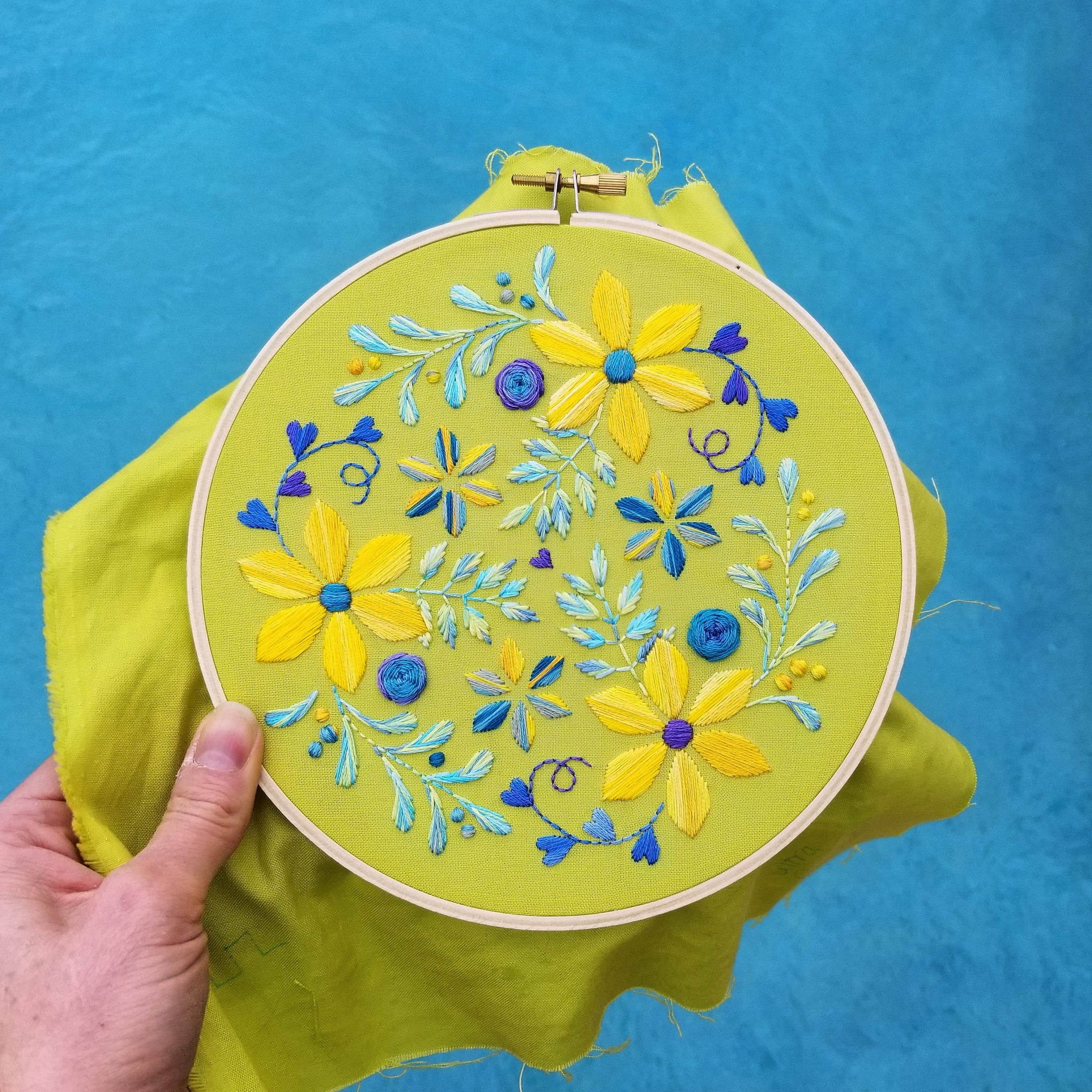 Sunshine Day Embroidery Pattern (PDF) – Jessica Long Embroidery