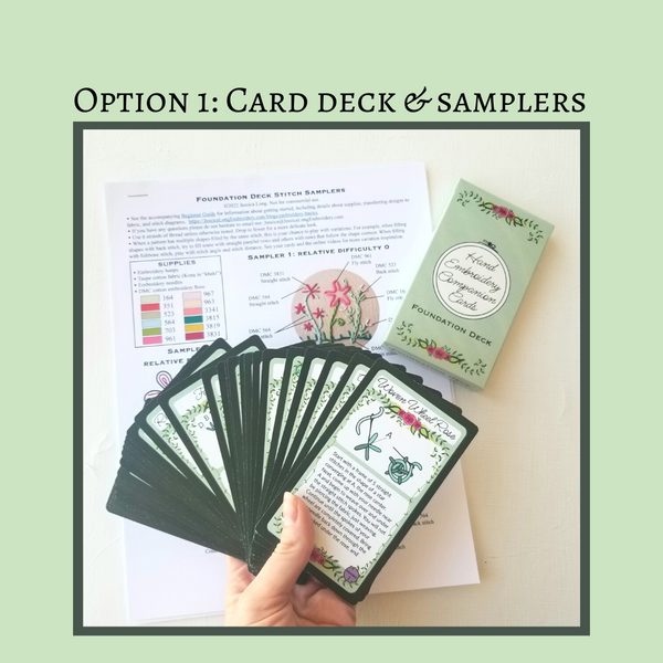 Hand Embroidery Companion Cards: Foundation Deck – Jessica Long Embroidery